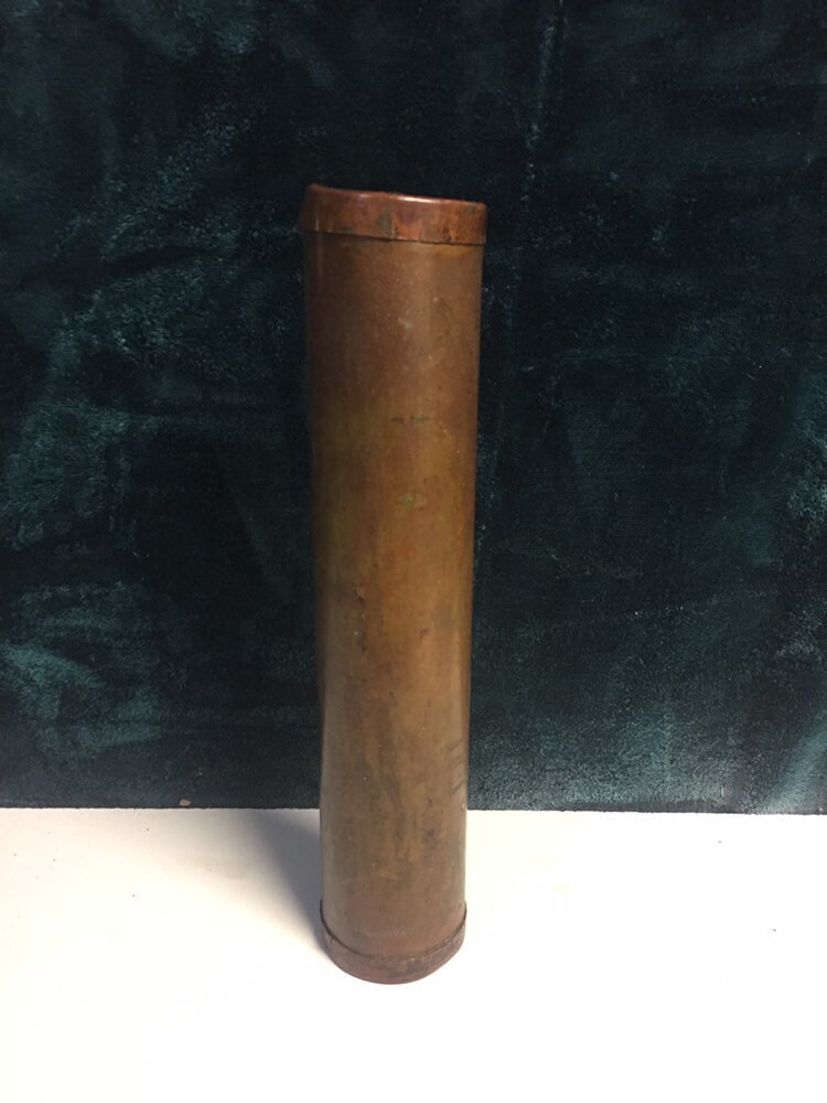 WW1 Trench Art Brass Shell Canister - Etsy