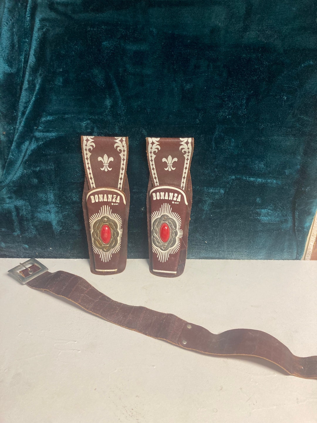 Bonanza Cap Gun Toy Holsters and Belt Set - Etsy