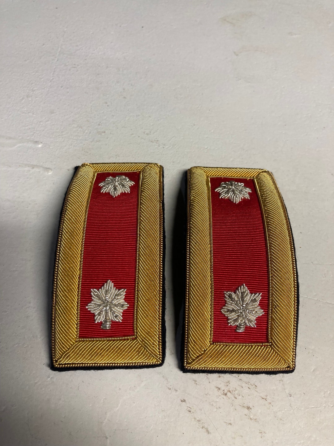 Artillery Major Shoulder Boards Matched Set - Etsy