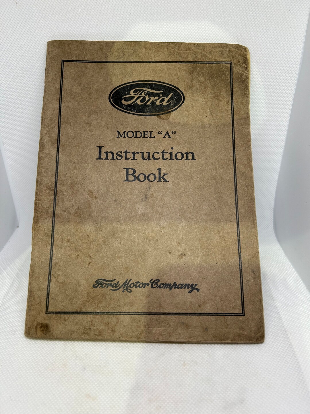 Ford Model A Original Instruction Book With Handwritten Notes , Dates ...