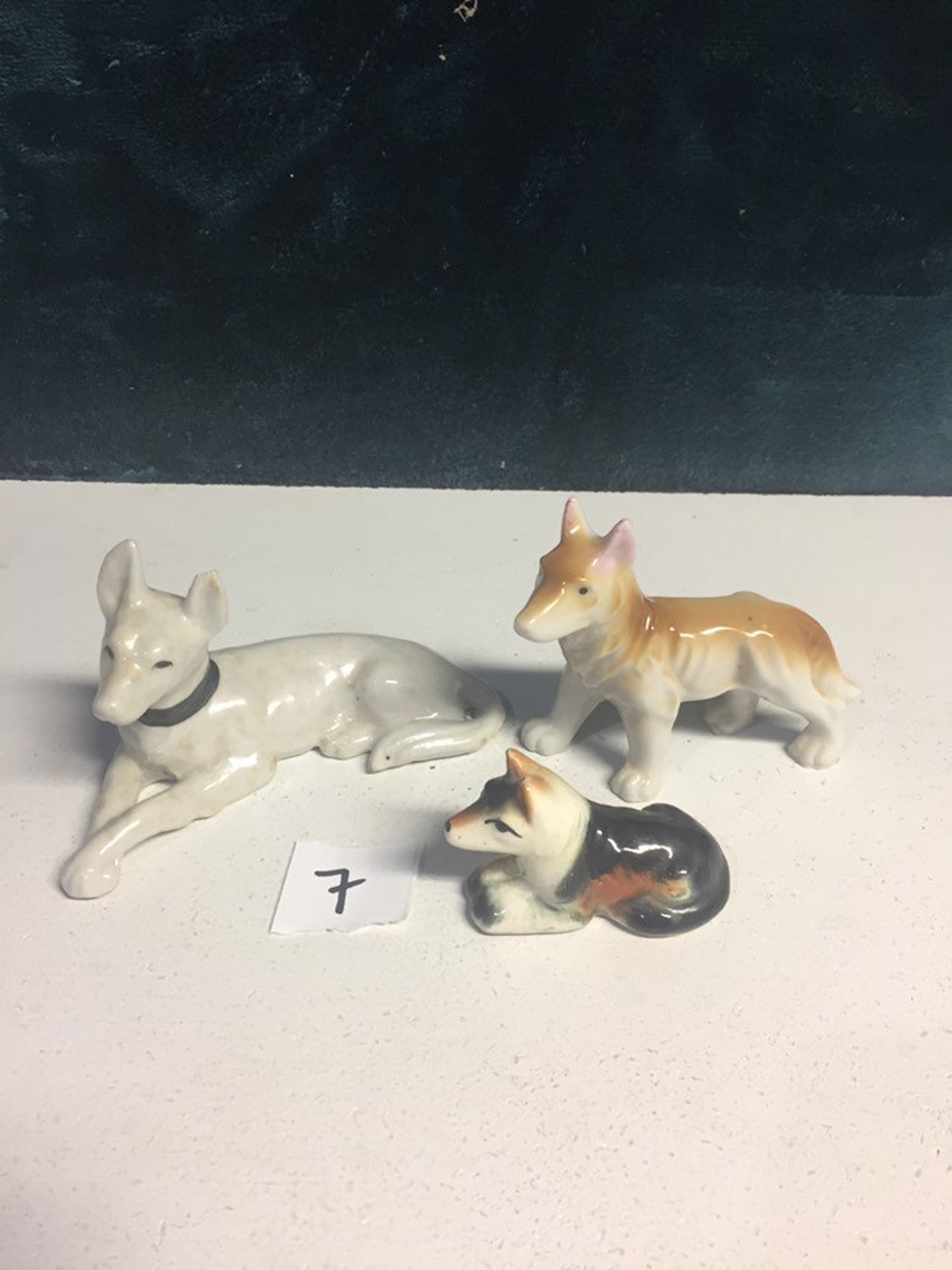 Group of Porcelain Dogs Made in Japan | Etsy