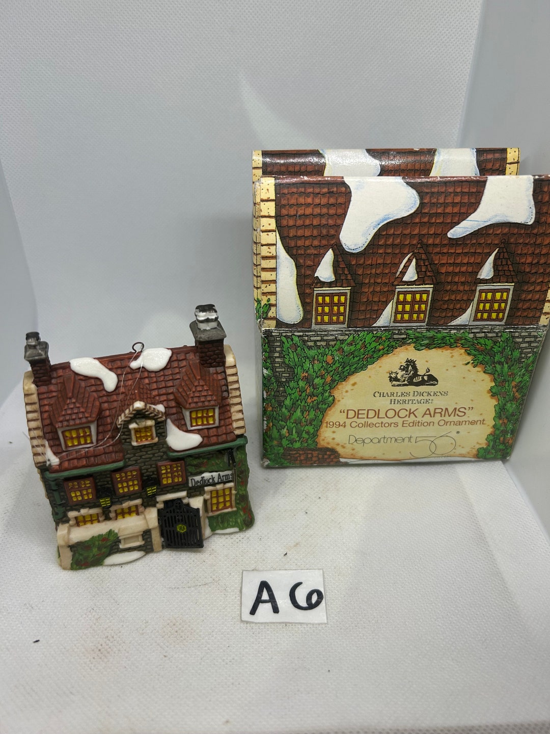 Charles Dickens Heritage Dedlock Arms Ornament Department 56 Collector ...