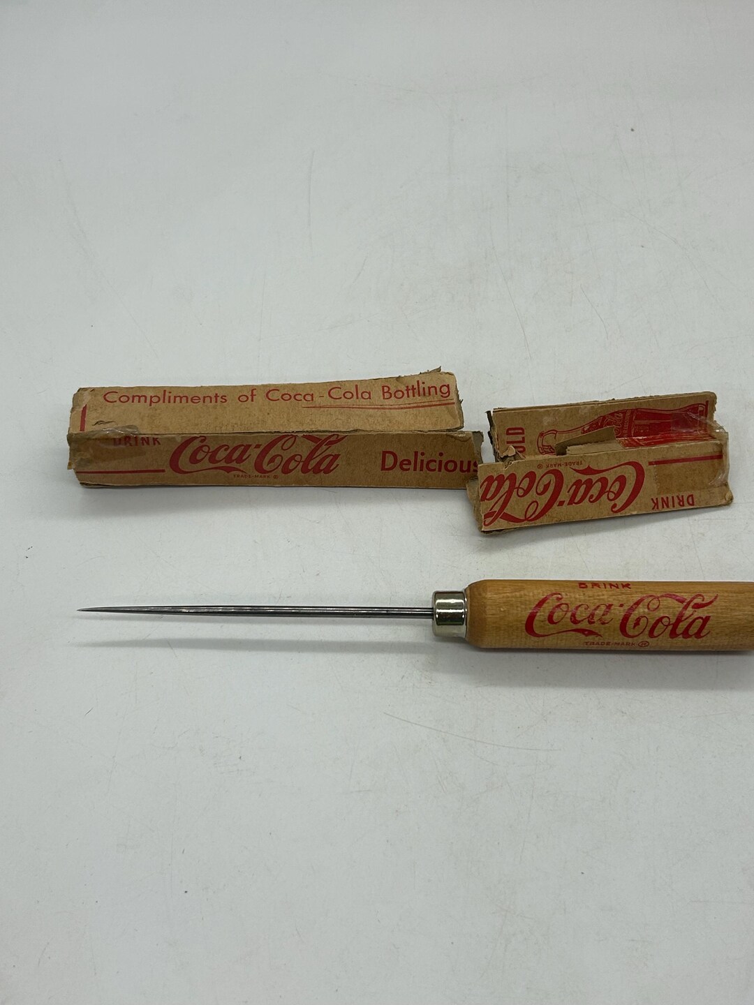 Coca Cola Ice Pick With Original Box - Etsy