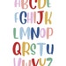 Set of 3 Alphabet Days of the Weeks Numbers Rainbow Colours Playroom ...