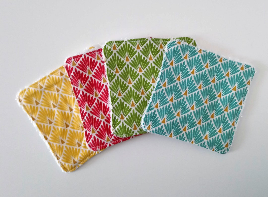 Pack of 8 Reusable Pads Geometric Scales - Etsy