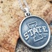 Iowa State University, Cyclones Sterling Silver Antiqued Coin Pendant ...
