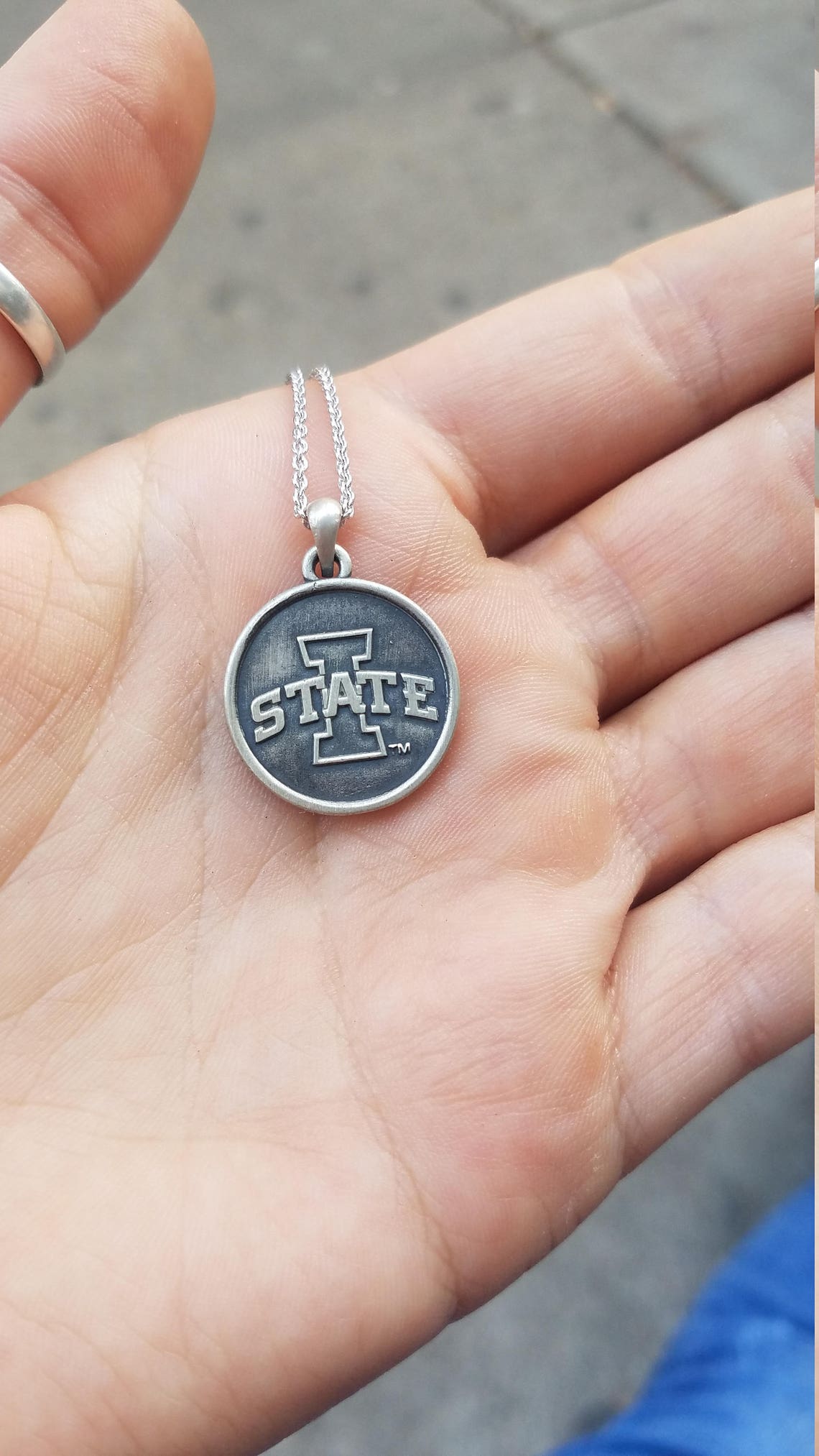 Iowa State University Cyclones Sterling Silver Antiqued Coin - Etsy