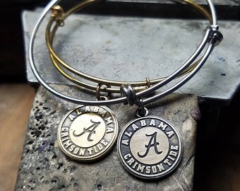 University of Alabama Football Charm Bracelet | Etsy