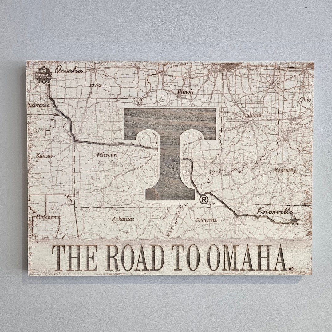 Tennessee MCWS Road to Omaha Map - Etsy