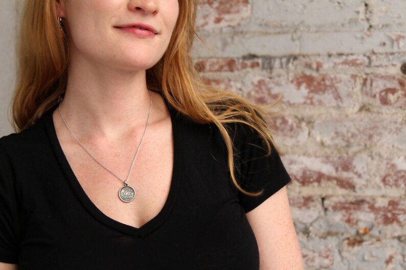 Iowa State University Cyclones Sterling Silver Antiqued Coin - Etsy