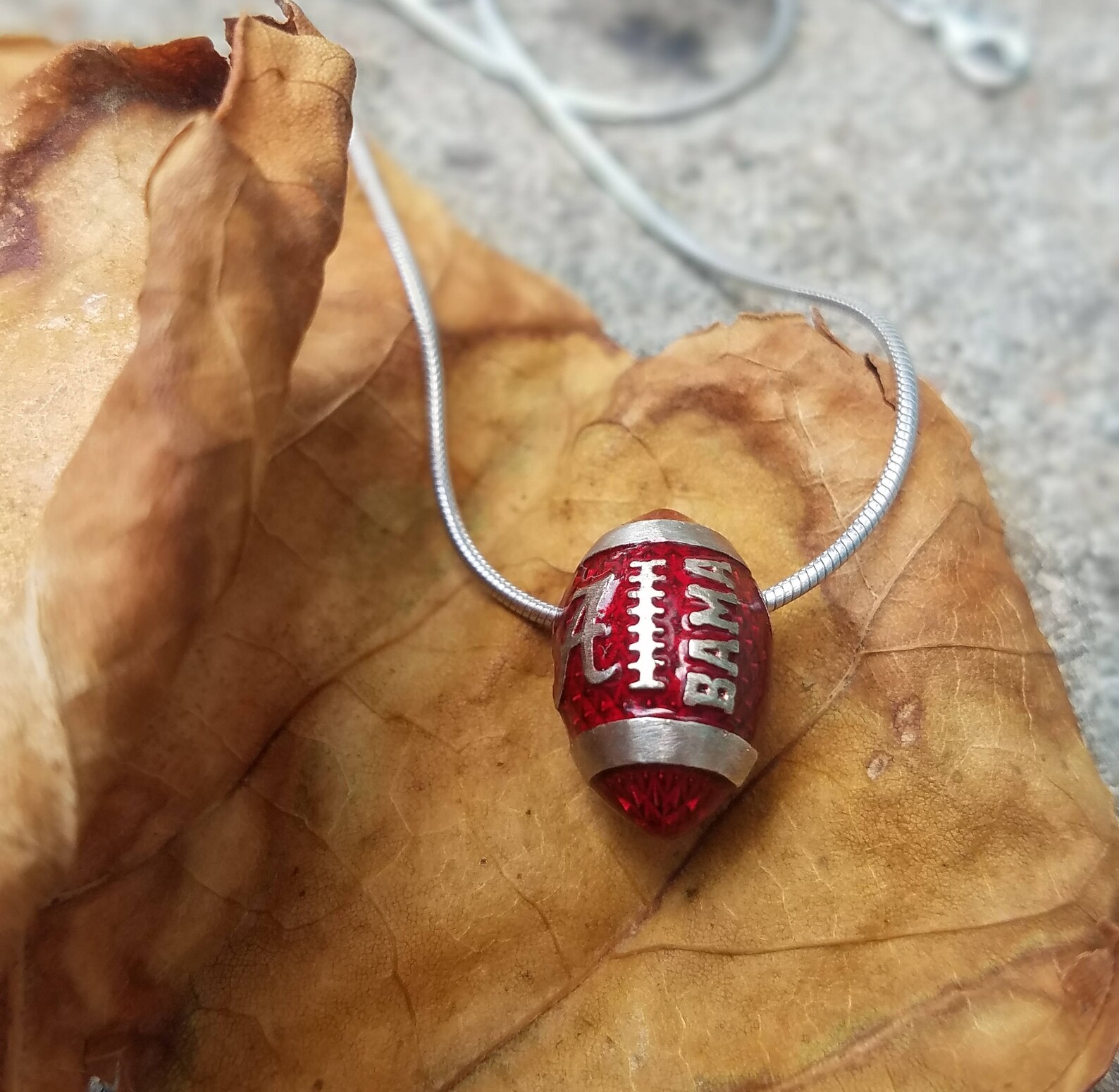 Alabama Football Pendant - Etsy
