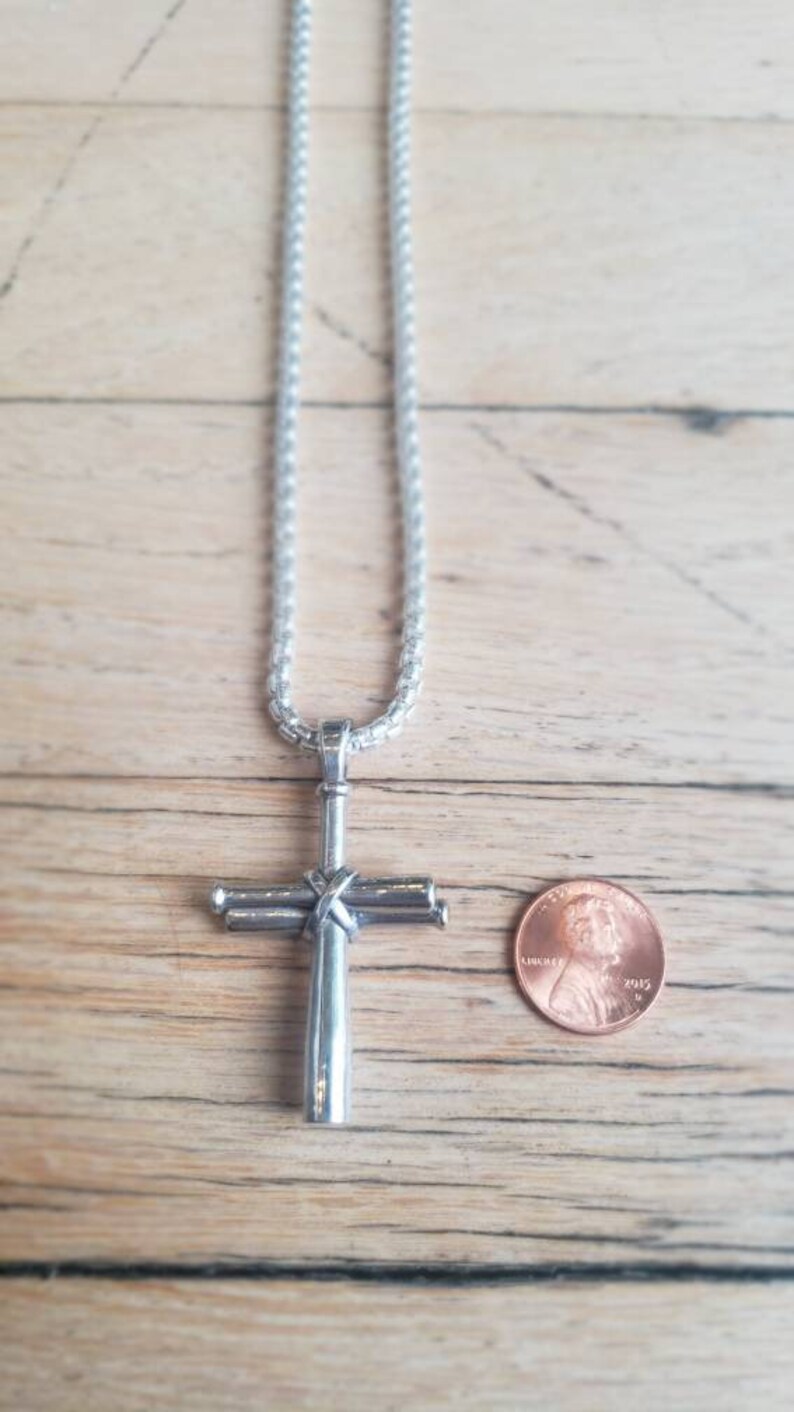 Men's Extra Large Baseball Bat Cross, Sterling Silver - Etsy
