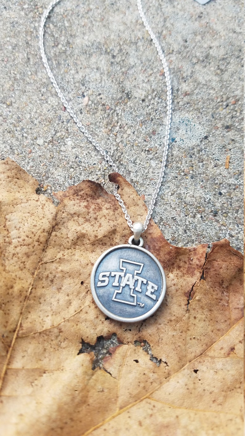 Iowa State University Cyclones Sterling Silver Antiqued Coin - Etsy