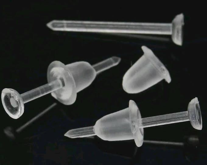 Invisible Earrings Transparent Earrings Plastic Earrings - Etsy