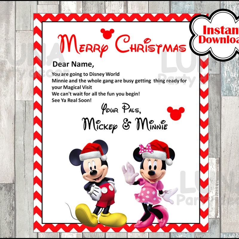Youre Going to Disneyworld Letter - Etsy