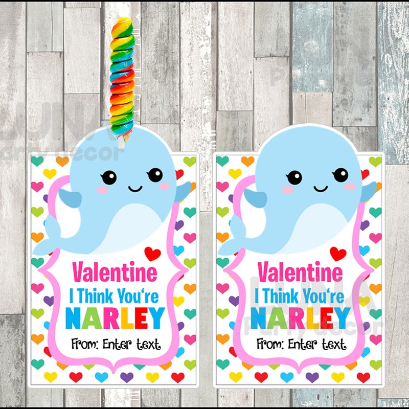 Narwhal Valentine - Etsy