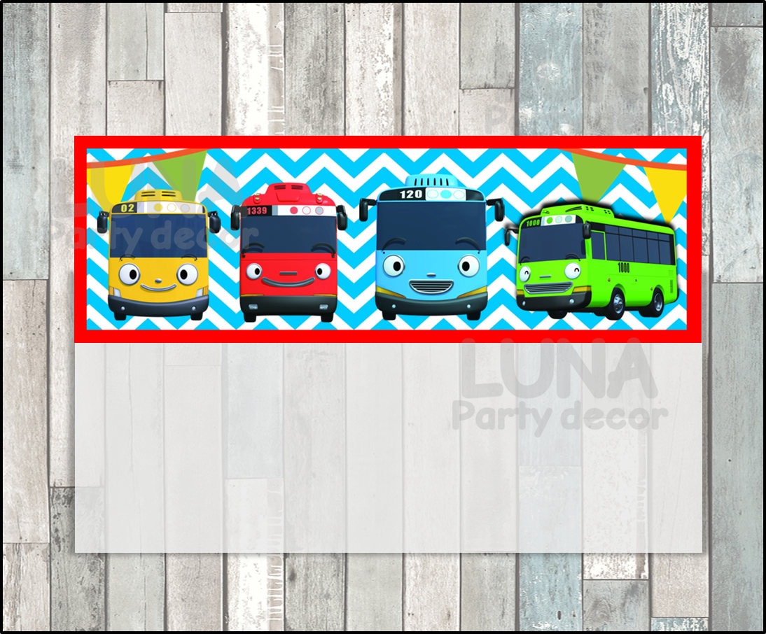 Tayo the Little Bus Toppers Instant Download Printable Tayo | Etsy