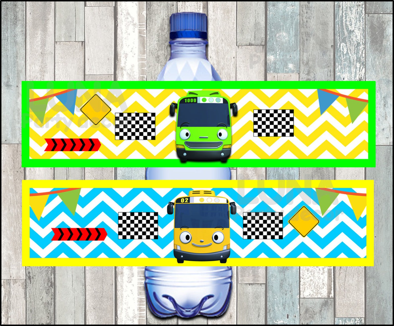 Tayo the Little Bus Water Bottle Label Instant Download | Etsy