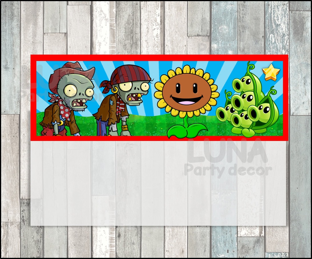 Plants Vs Zombies Toppers Instant Download Printable Plants - Etsy ...