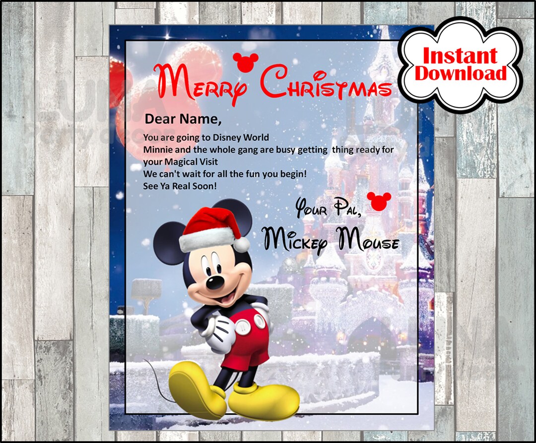 Printable and Editable CHRISTMAS Letter Vacation Trip Reveal, Editable ...