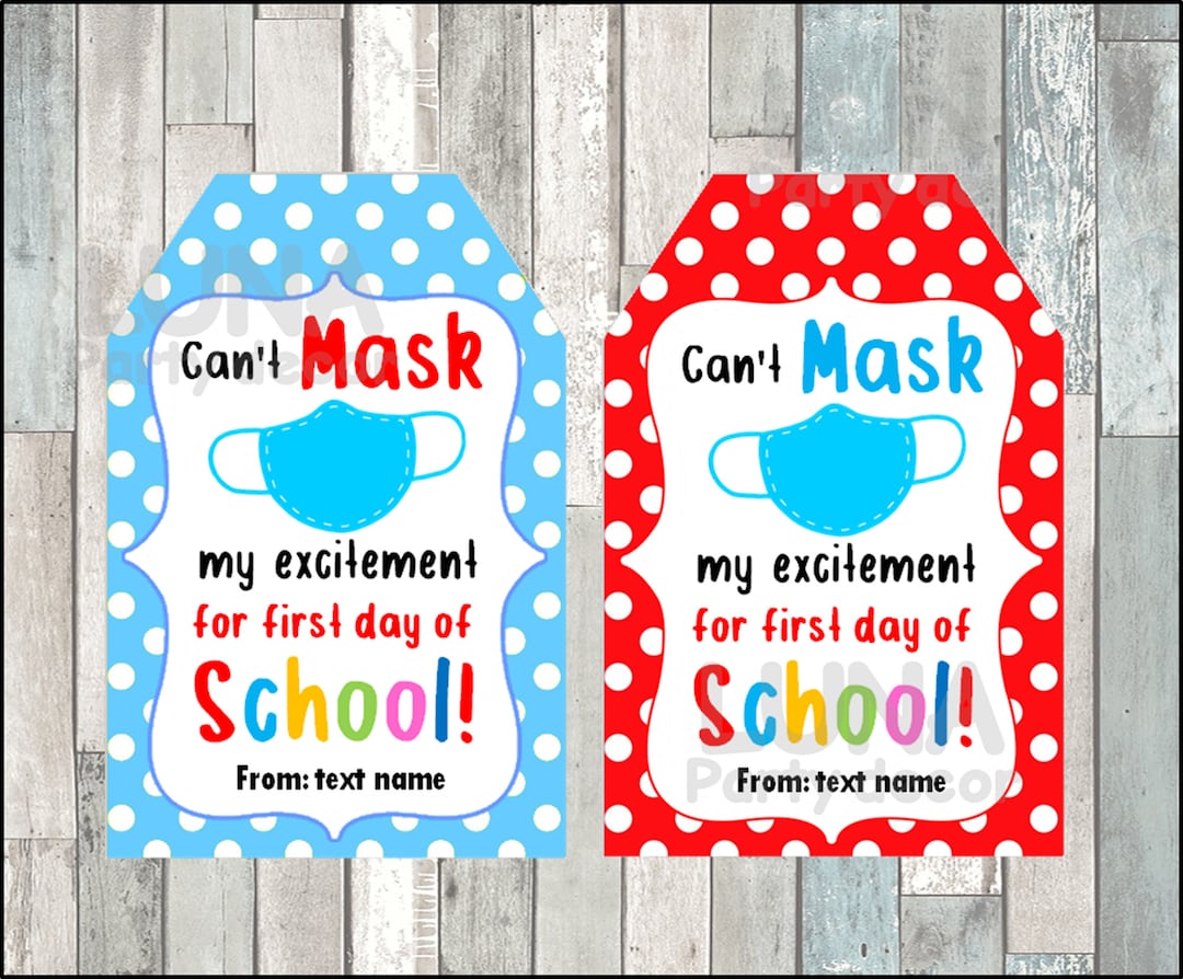 Can't Mask My Excitement for First Day of School - Etsy