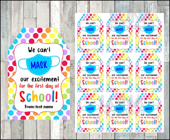 Can't Mask Our Excitement for First Day of School Gift | Etsy