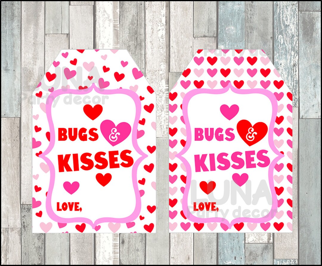 Bugs and Kisses VALENTINE Cards Bugs and Kisses VALENTINE - Etsy