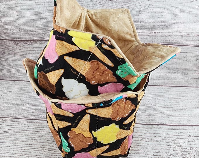 Pint Size Reversible Ice Cream Cozy - Etsy