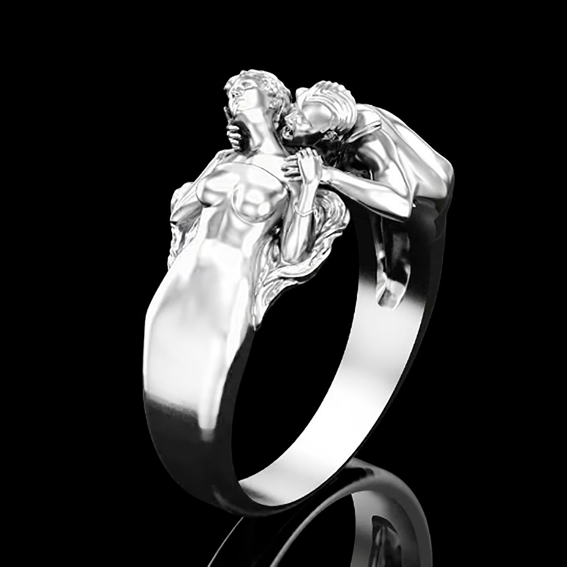 Gothic Steampunk Dracula Silver Ring / Vampire Ring/halloween - Etsy