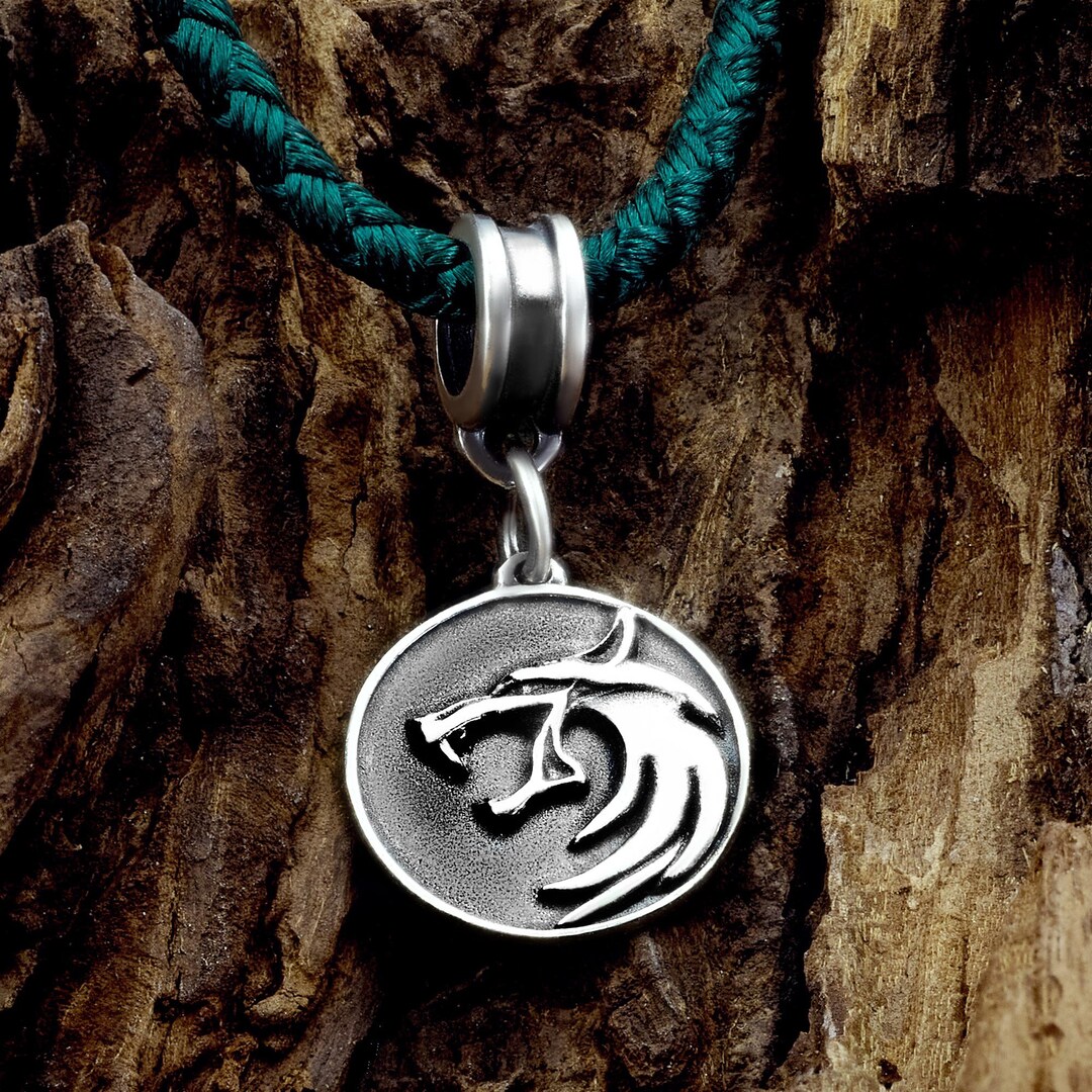 Silver Wolf Pendant, Fenrir Pendant for Necklace Made in 925 Sterling ...