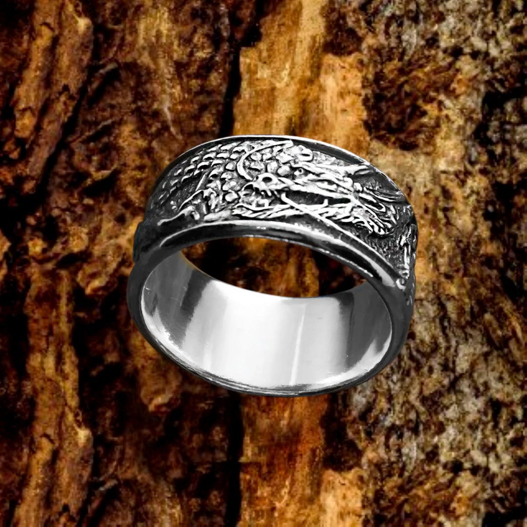 Dragon Ring Handmade Gothic Ring Asian Dragon in 925 Sterling Silver ...