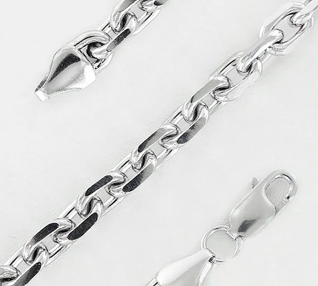 925 Silver Chain, Unique Handcrafted Men's Chain, Chain for Sailor - Etsy