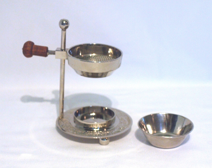 Tea Light Resin Burner Nickle, 4.5" Tall, No Charcoal, Resin Burner ...