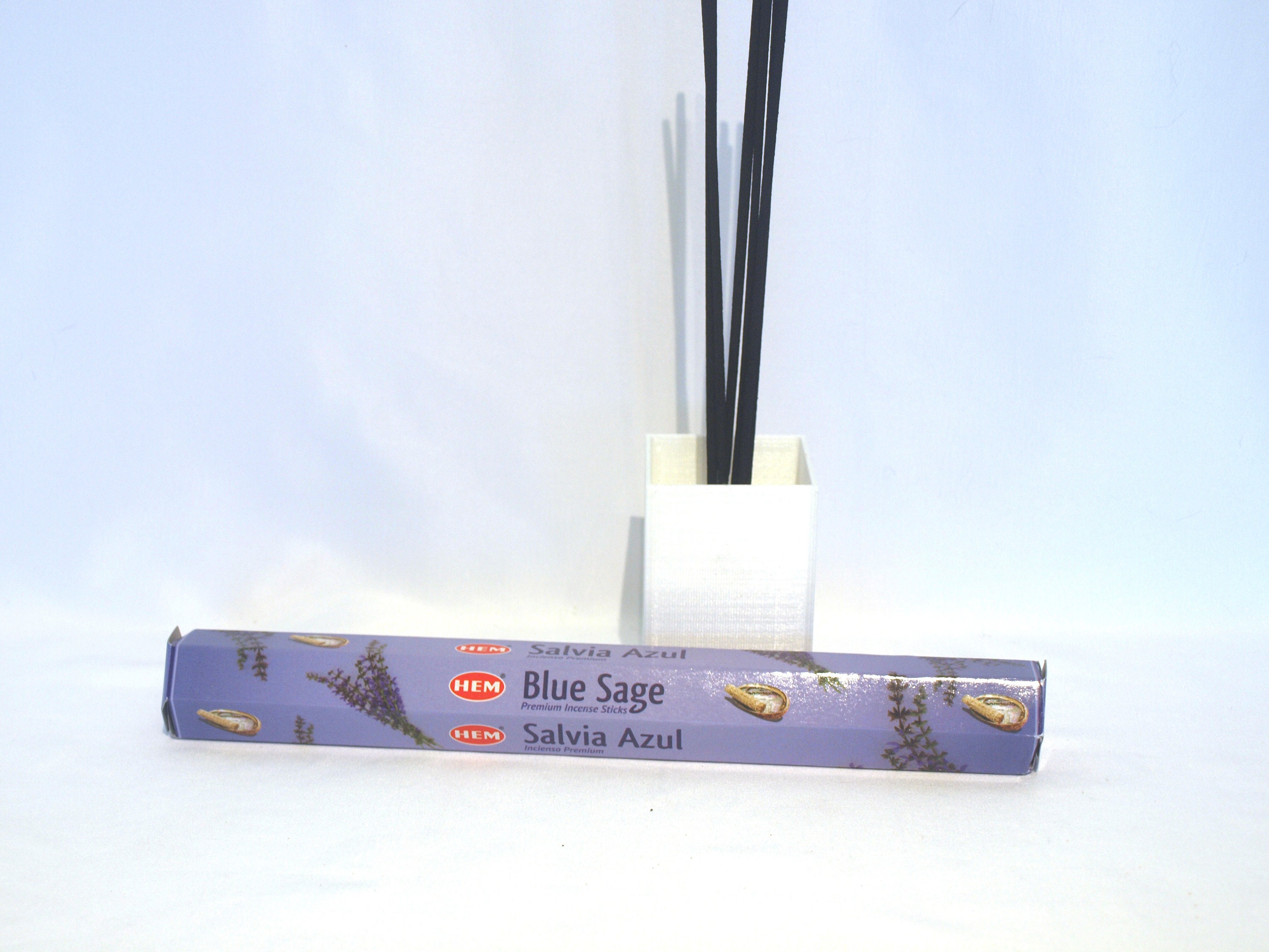 Blue Sage Hem Incense Stick Hexa Box - Etsy