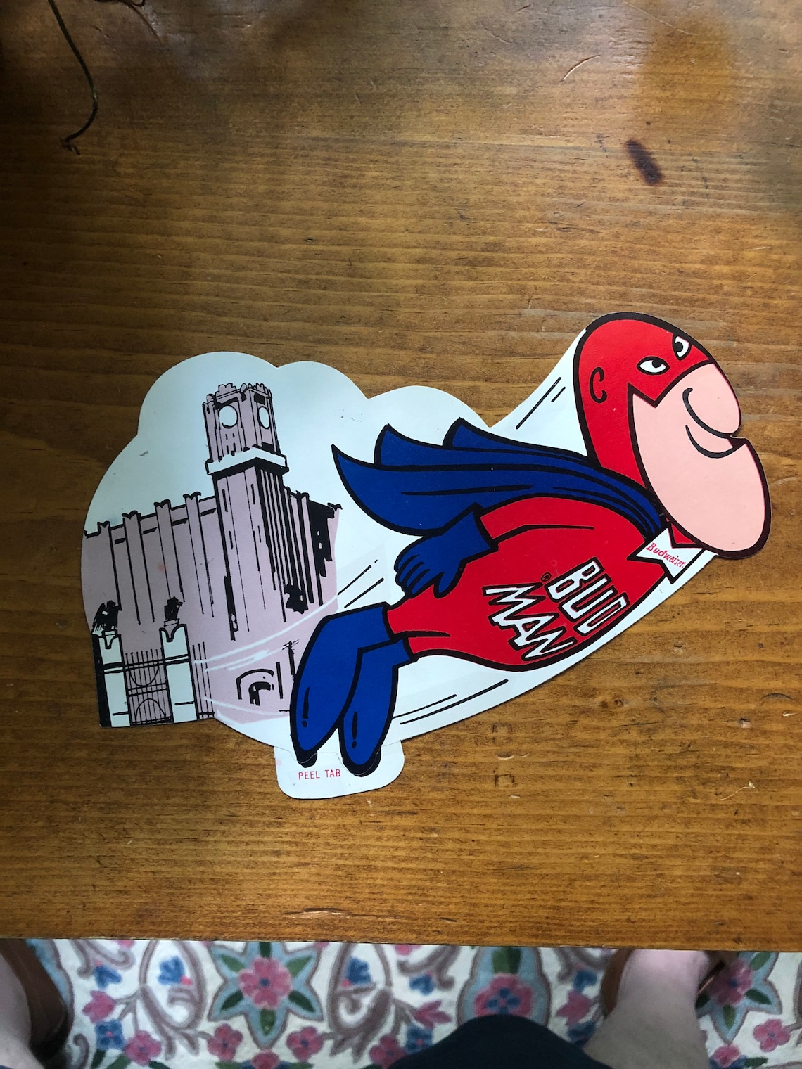 Bud Man Original Sticker Series Flying Bud Man Budweiser Beer 1970s - Etsy