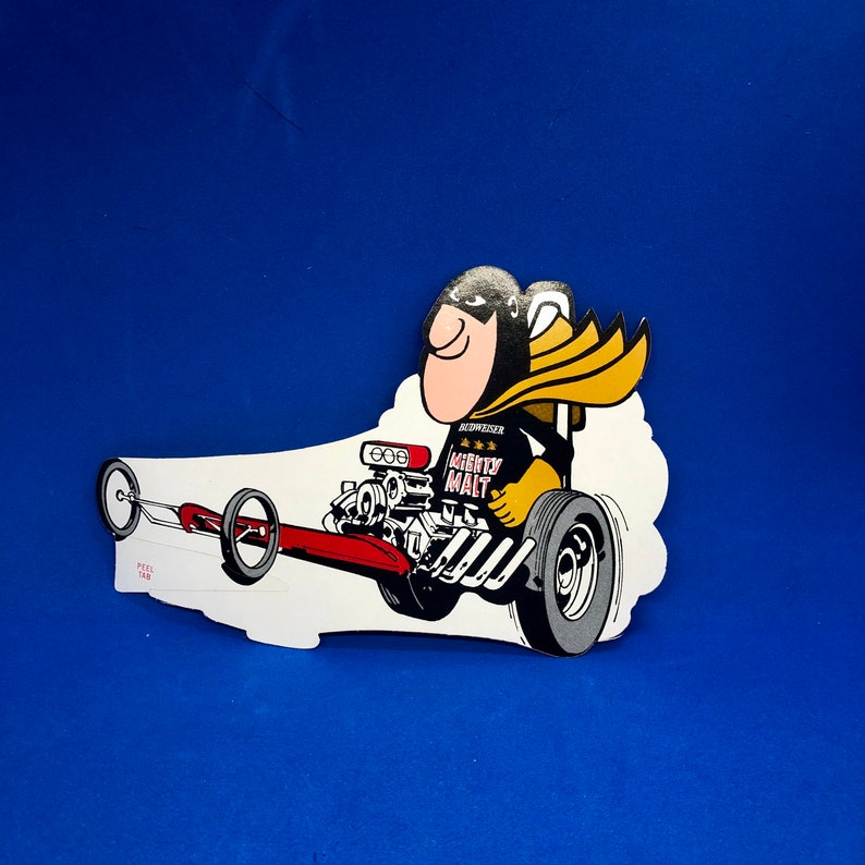 Bud Man Original Sticker Series Drag Racing Mighty Malt Bud Man Beer ...