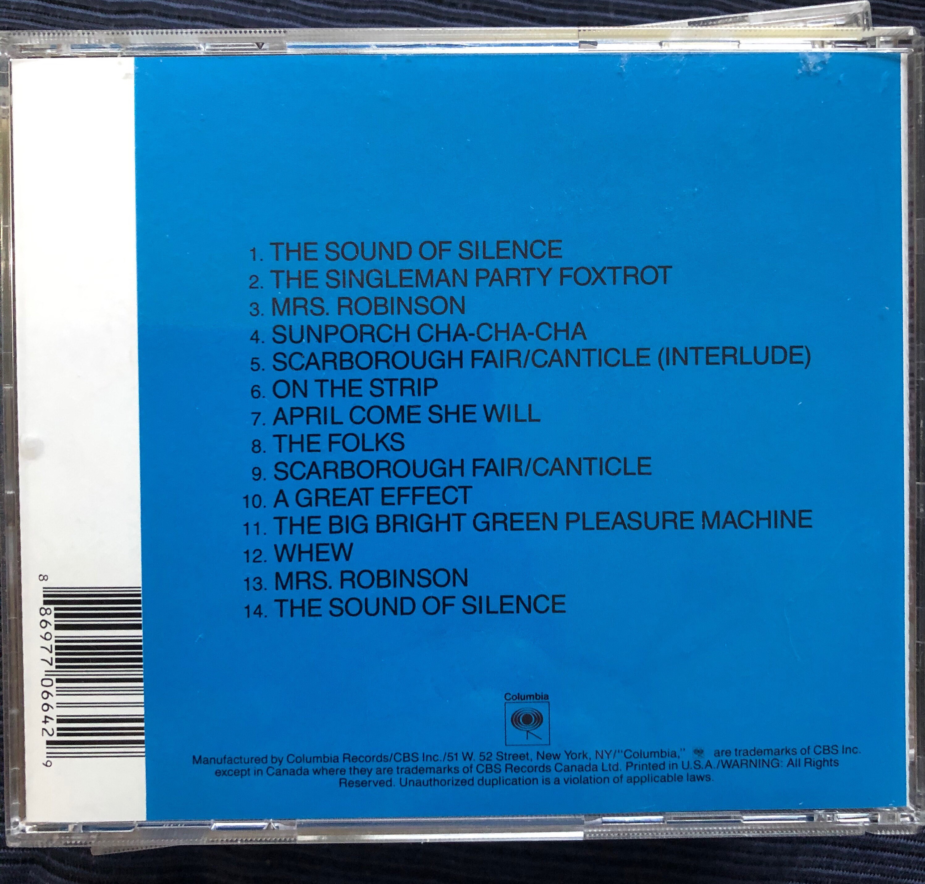 The Graduate Soundtrack Simon & Garfunkel Columbia Records CD - Etsy 日本