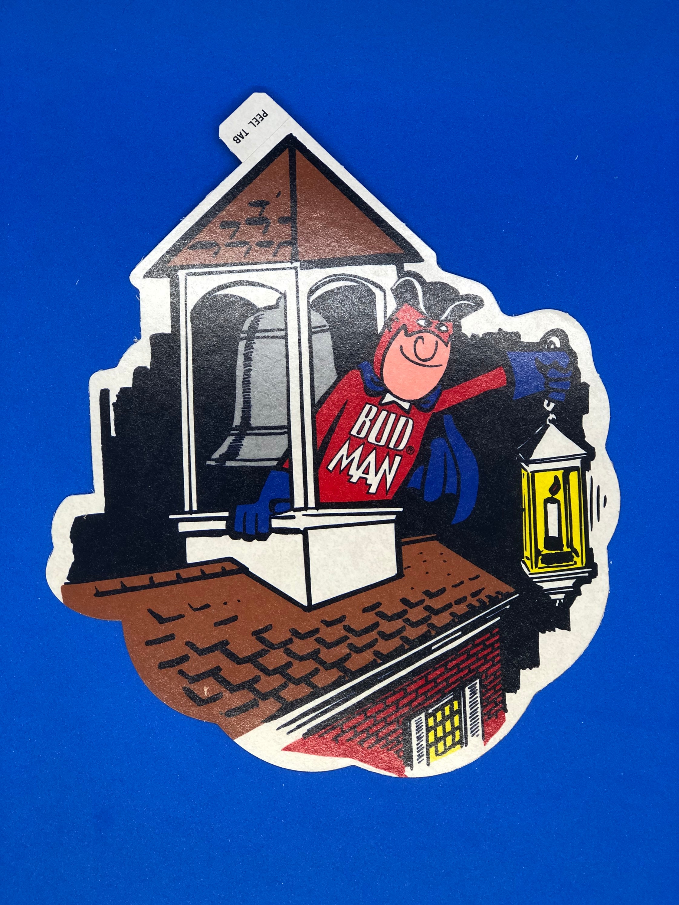 Bud Man original sticker series Bicentennial Lighting the Way Bud Man ...