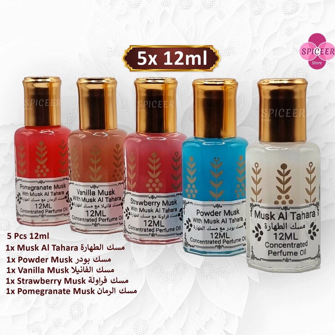 5x 12ml Arabic Perfumes Musk Original & High Quality( Musk Tahara ...