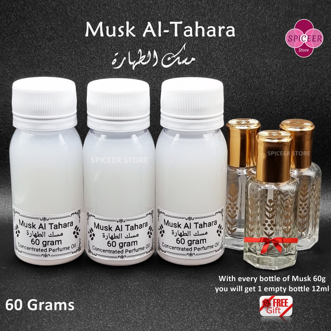Musk Al Tahara 60grams Thick Arabic Perfume Oil - White Misk Tahara Oil ...