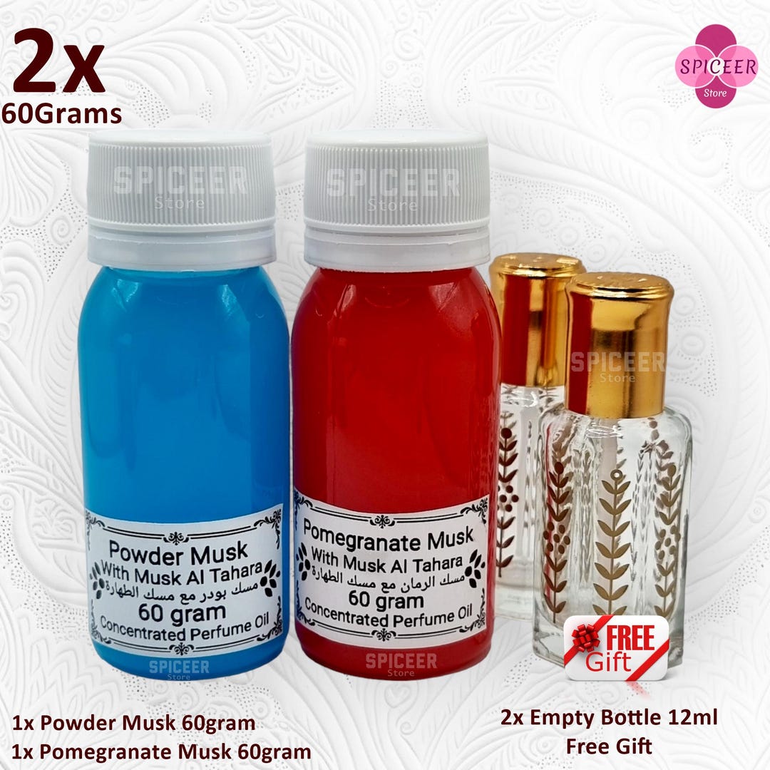 2x 60grams ( Powder Musk + Pomegranate Musk ) Elegant Perfume ...