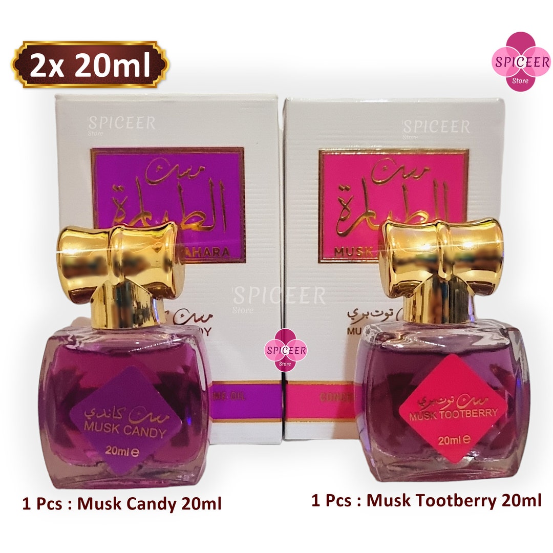 2x 20ml ( Musk Candy + Misk Tootberry ) Aqeeq Arabic Perfume Oil Misk ...