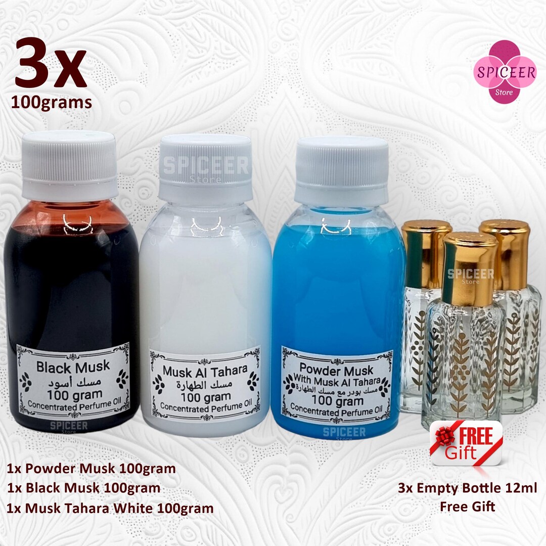 3x 100grams Original & High Quality ( Musk Tahara + Powder Musk ...