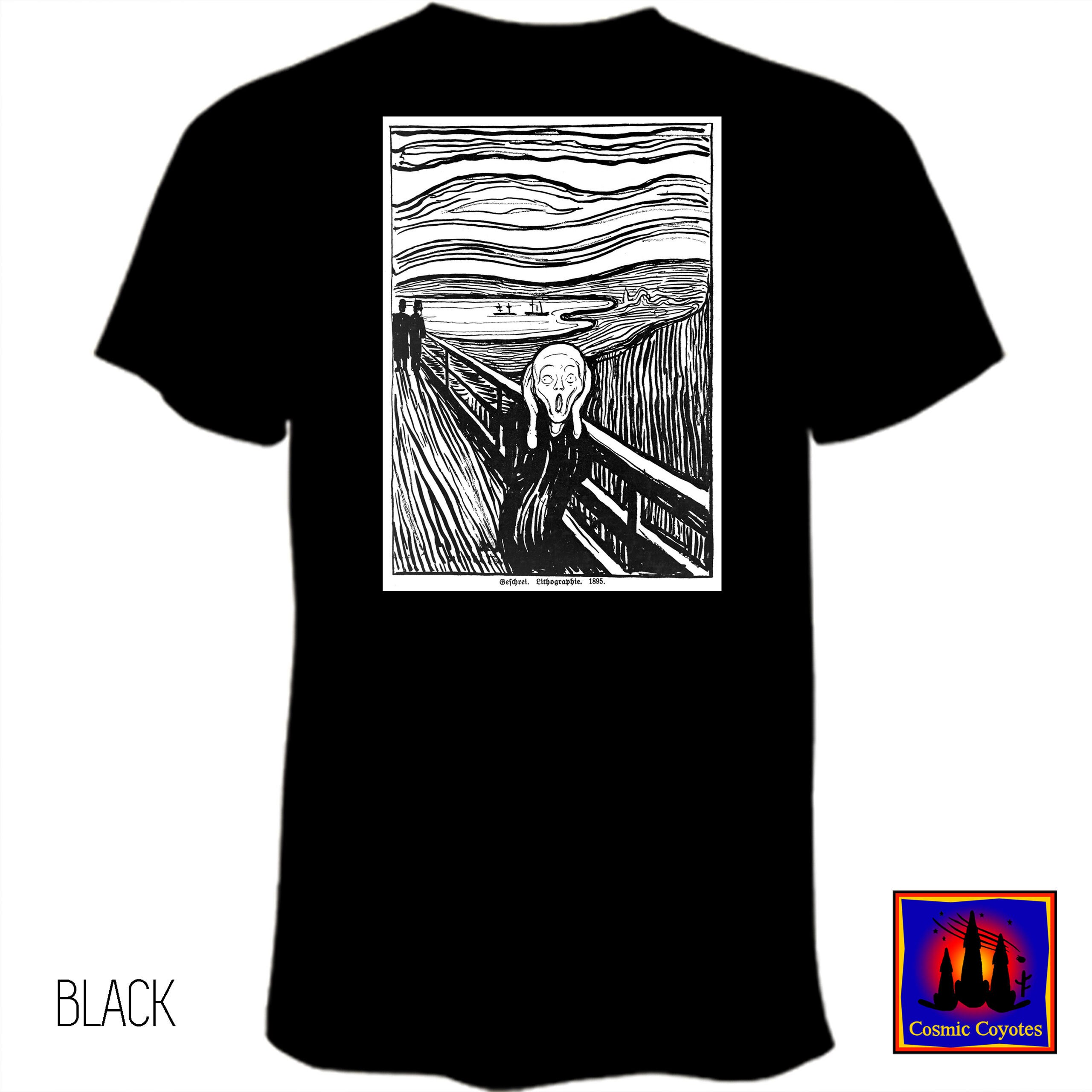 The Scream Munch, Fine Art T-shirt, Halloween T-shirt, Halloween Gift ...