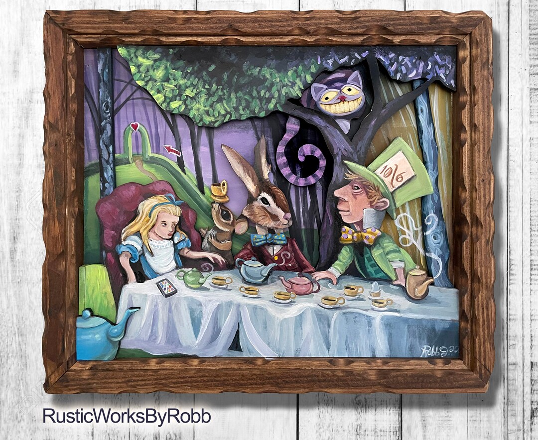 Alice in Wonderland Tea Party 3D Design - Etsy Canada
