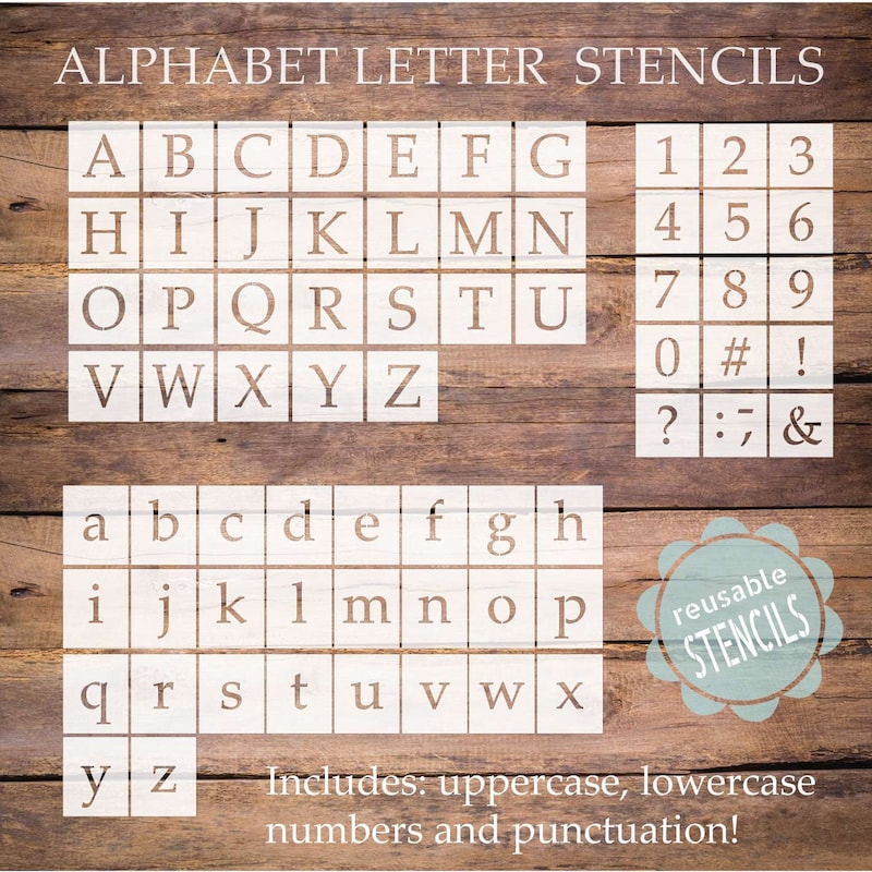 Stencils Letter Small - Etsy