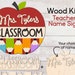 DIY WOOD KIT / Apple Sign Classroom Door Hanger Kit / Wood Blank ...