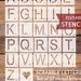 Scrabble Letter Stencils, Scrabble Stencil, Reusable Scrabble Stencils ...