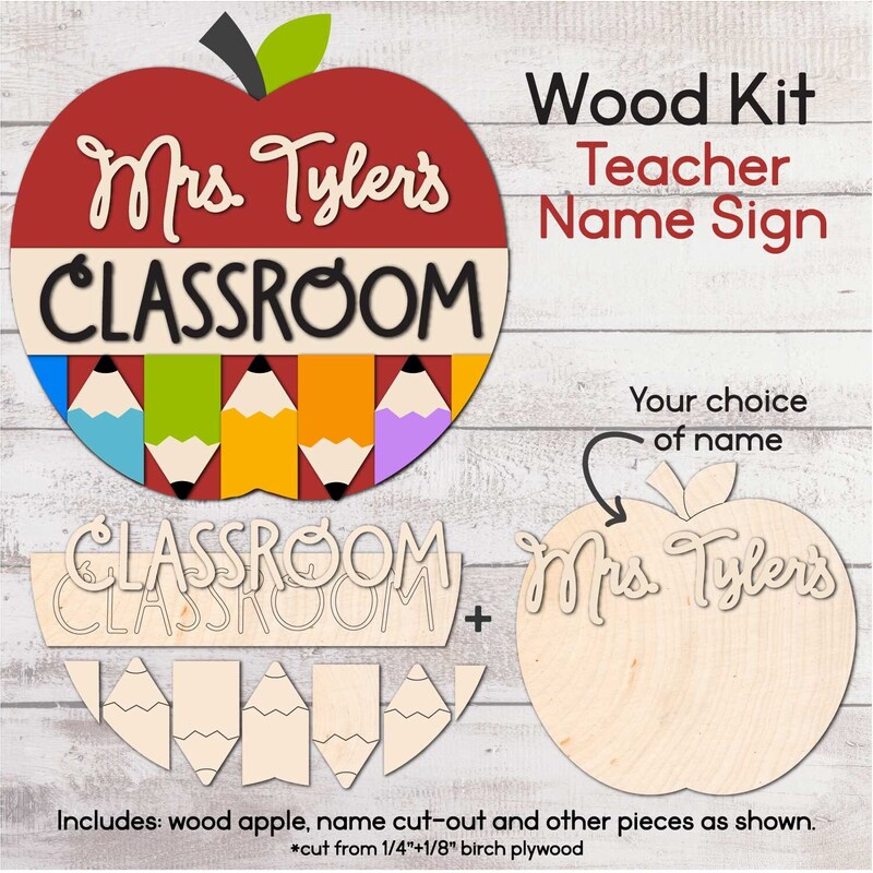 Teacher Apple Sign - Etsy