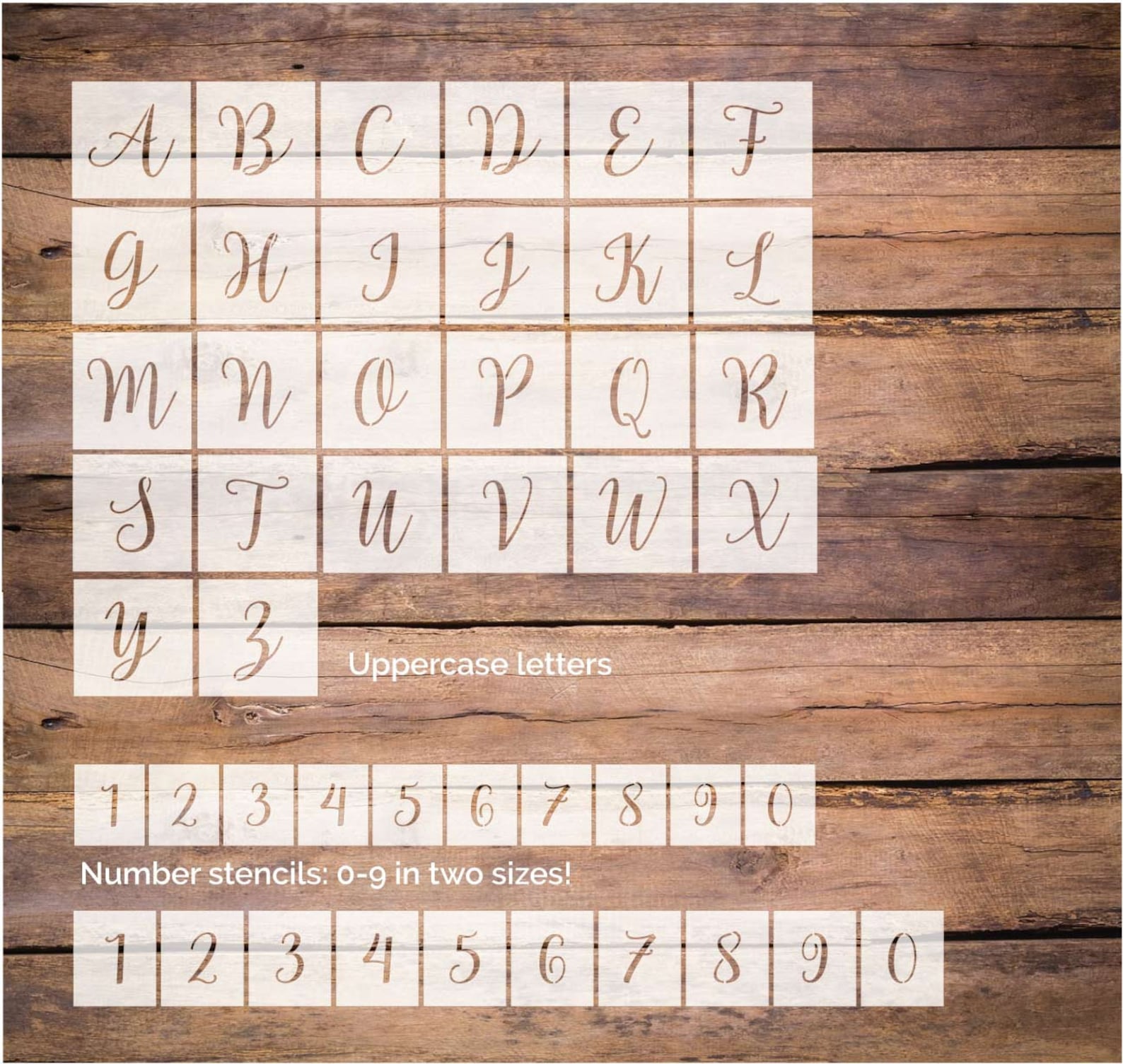 Alphabet Letter Stencils, Letter Stencils, Reusable Alphabet Stencils ...